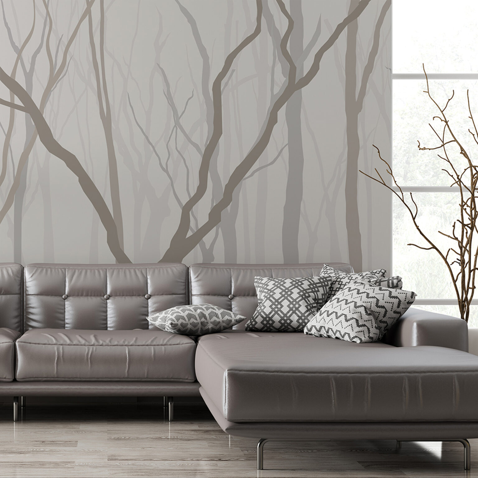 KN-0070 独りの森 – かべいろ.com |おしゃれ壁紙リフォーム貼り替え、インクジェット壁紙のかべいろ.com